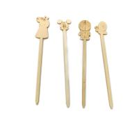 China Disposable Bamboo Cocktail Picks Bamboo Skewers For Party 12cm for sale