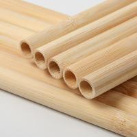 China 7mm Eco Friendly bulk Bamboo Drinking Straws 100Pack Custom for sale