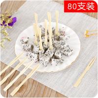 China Customized Mini Biodegradable Bamboo Party Forks Disposable 9cm for sale