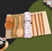 China 9PCS Disposable Bamboo Sushi Roll Set kit Rice Spreader For Starter for sale