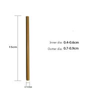 China 20cm Green Biodegradable Straws Bamboo Fibre Straws For Beverage for sale