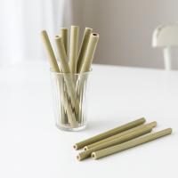 China 15cm Reusable Bulk Bamboo Drinking Straws Compostable Smoothie Straws For Juices for sale