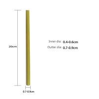 China 20cm Green Bamboo Fiber Straws Compostable Straws Bulk For Milk Cold Drinks for sale