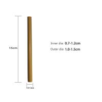 China 100% Biodegradable Reusable Bamboo Drinking Straws For Smoothie 15cm for sale