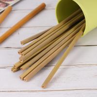China 100% Biodegradable Reusable Bamboo Drinking Straws For Smoothie 15cm for sale
