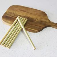 China 100% Biodegradable Reusable Bamboo Drinking Straws For Smoothie 15cm for sale