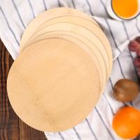 China 7 Inch Bulk Compostable Disposable Bamboo Plates for Restaurant for sale