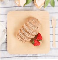 China ODM Square Compostable Bamboo Picnic Plates 25x25 Cm for sale
