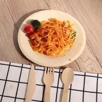 China Wooden Bio Disposable Plates Recyclable Party Plates For Camping 165x15mm for sale