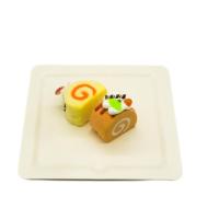 China 100% Natural Recyclable Disposable Wooden Plates 4.5 Inch For Buffet Inflight for sale