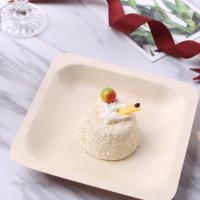 China 100% Natural Recyclable Disposable Wooden Plates 4.5 Inch For Buffet Inflight for sale