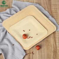 China 7inch Disposable Wooden Plates Compostable Plates Bulk For Parties Weddings Camping for sale