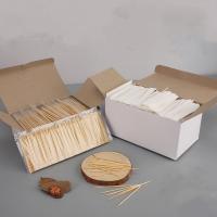 China OEM 1000 Pcs Thin Bamboo Bulk Toothpicks Individually Paper Wrapped Of White Box for sale