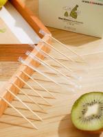 China Individually Plastic Bag Wrapper Bamboo Tooth Picks For Fruit Salad for sale