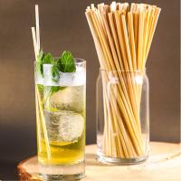 China 100% Biodegradable Plant Based Straws Natural Hay Straws Bulk 15cm for sale