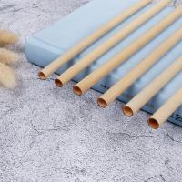 China 14cm Reed Compostable Drinking Straws Plant Based Biodegradable Straws for sale