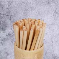 China Disposable Natural Reed Drinking Straws 18cm compostable boba straws for sale