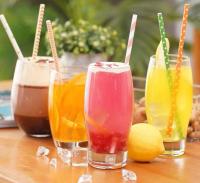China 20cm Colorful Biodegradable Paper Drinking Straws For Cocktail Christmas Party for sale