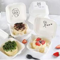 China 155mm Eco Friendly Square Bagasse Lunch Box Food Container For Restaurant for sale