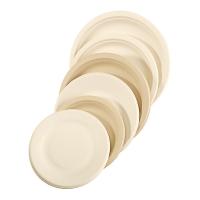 China Compostable Round Sugarcane Bagasse Disposable Plate 9inch for sale