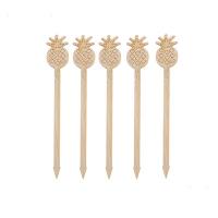 China 10cm Bamboo Bar Food Fruit Picks Swizzle Stir Sticks With Custom Design for sale