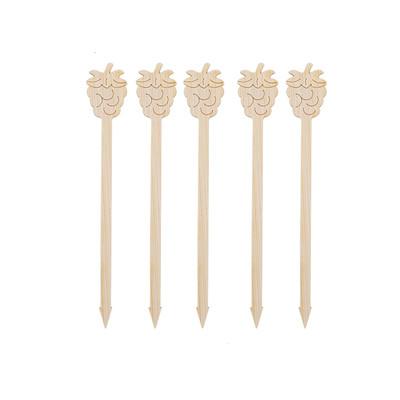 China Bamboo Nature Food Grape Fruit Picks For Bar Catering Evernt for sale