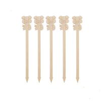 China Bamboo Animal Topic Rabbit Decorative Picks For Bar Buffet for sale