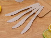 China 190mm Organic Wheat Fiber Disposable Knife Cutlery Eco Friendly For Travel for sale