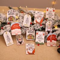China Christmas Tree Decorative Wooden Santa Tag For Tree for sale