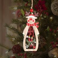 China Wooden Christmas Tags Ornaments Christmas Wooden Pendant Tag for sale
