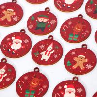 China Wooden Decoration Ornaments Gift Plaque Tags Merry Christmas Wood Sign Tags for sale