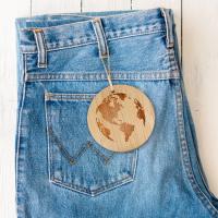China Bamboo Clothing Caring Tag With Information Printing for sale