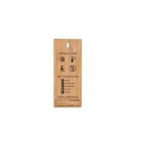 China Bamboo Clothing Caring Tag With Information Printing for sale