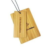 China Bamboo Clothing Caring Tag With Information Printing for sale