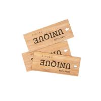China Bamboo Clothes Label Tag With Information for sale