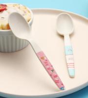 China Biodegradable Disposable Bamboo Fiber Spoon Home Eating Small Spoon Portable for sale