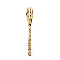 China 200mm Laser engraving technology Wooden Cutlery Set Cartoon Character Biodegradable 	birthday parties for sale