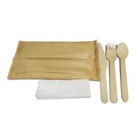 China Premium Biodegradable bamboo eco-friendly disposable cutlery customized nature wooden utensils for sale