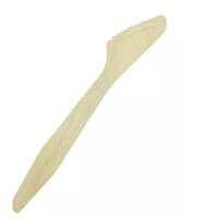 China 185 mm economic friendly biodegradable simple style wooden knife wrapped individually used for restaurant bar for sale