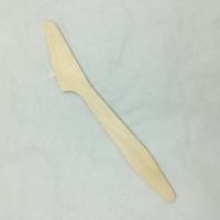China 185 mm economic friendly biodegradable simple style wooden knife wrapped individually used for restaurant bar for sale