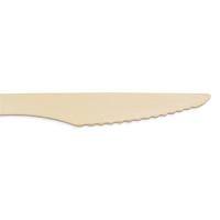 China 185 mm economic friendly biodegradable simple style wooden knife wrapped individually used for restaurant bar for sale