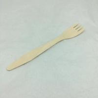 China 185 mm biodegradable recyclable disposable reinforced vintage wooden fork wrapped individually for activities for sale