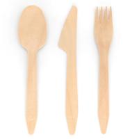 China 185mm disposable 100% natural material reinforced wooden coffee catering spoon wrapped individually for home and kitchen for sale