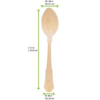 China Wooden Disposable Knife Fork And Spoon Set Degradable 20cm for sale