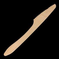 China 190Mm Disposable Biodegradable Wooden Knife Fork Napkin Cutlery Set Kraft Paper Wrapped For Hotel for sale