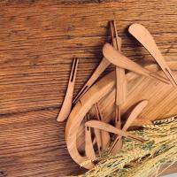 China Disposable European Style Low Carbon Bamboo Fork For Cakes Dessert Fruits in Bars for sale
