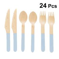 China 160mm JFB Craft Disposable Kraft Paper Wooden Cutlery Set With Napkins for sale
