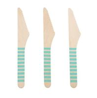 China 160mm JFB Craft Disposable Kraft Paper Wooden Cutlery Set With Napkins for sale