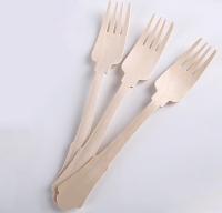 China Wooden Disposable Knife Fork And Spoon Set Degradable 20cm for sale