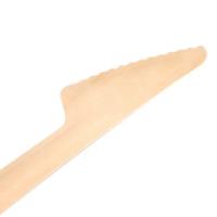 China Disposable Biodegradable 185mm Wooden Strong Knife Fork And Spoon Old Style for sale